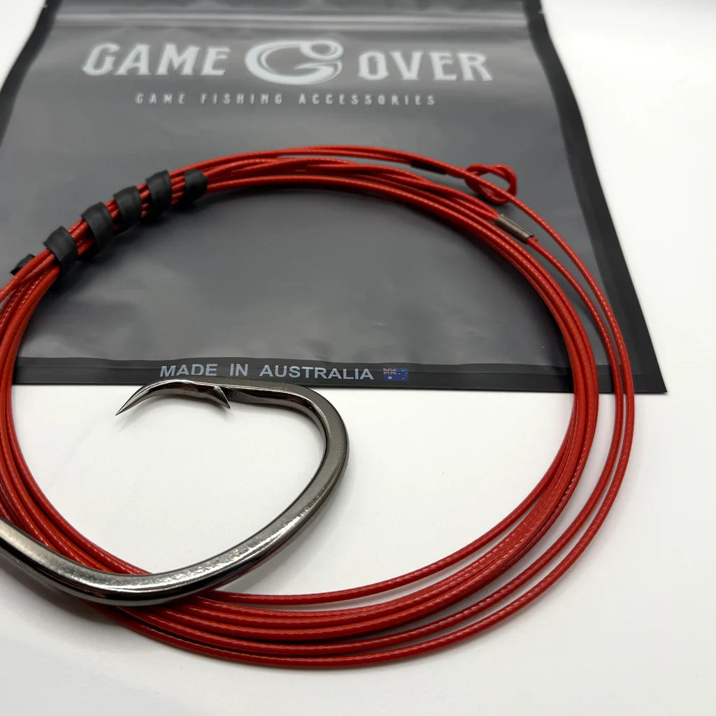 GameOver Heavy Duty Land-Based Shark Trace- Nylon Coated 700lb – Taco ...