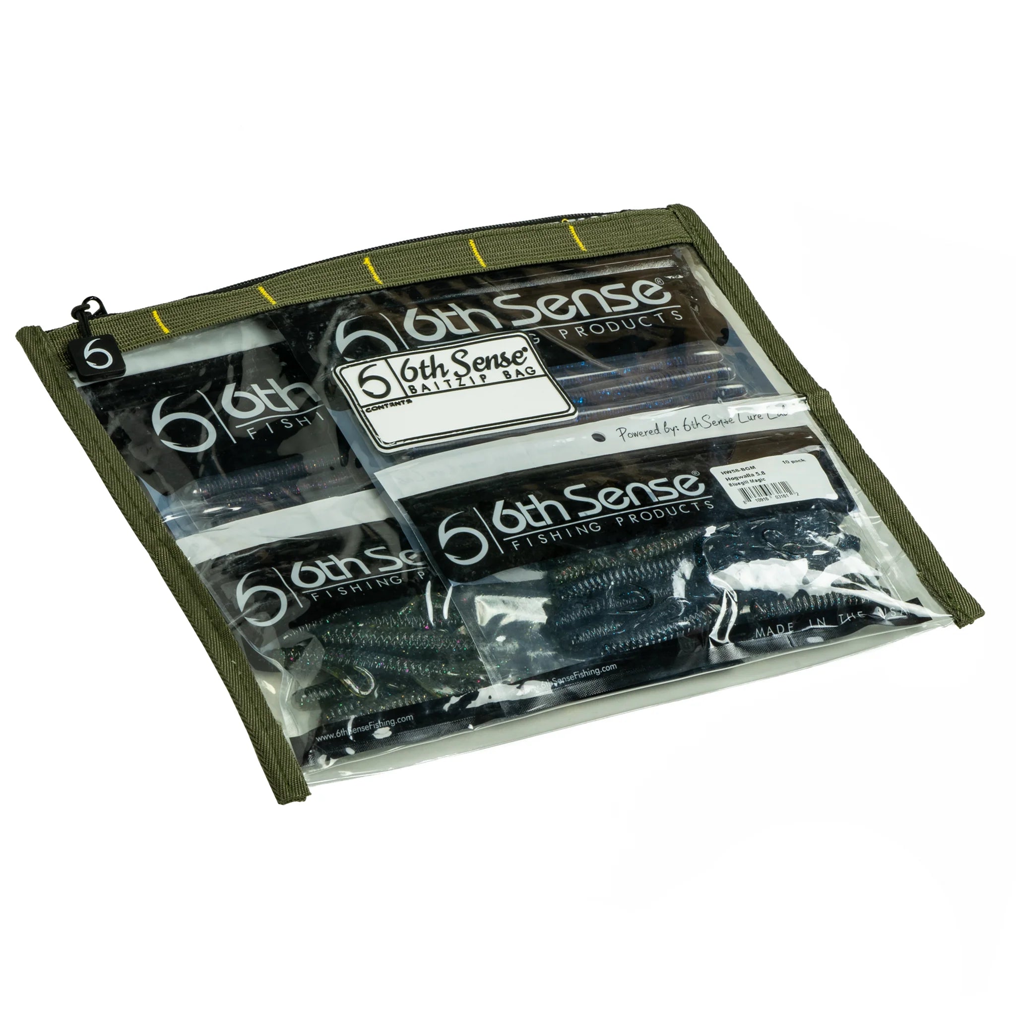 6th Sense - BaitZip Pro Bag (Green Pumpkin) – Taco Tackle